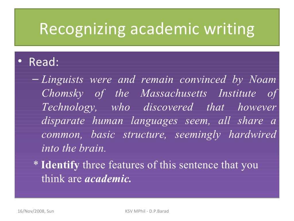 Academic Writing Skills 1