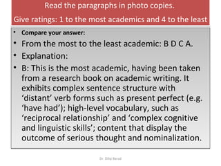 Academic Writing Skills 2 | PPT