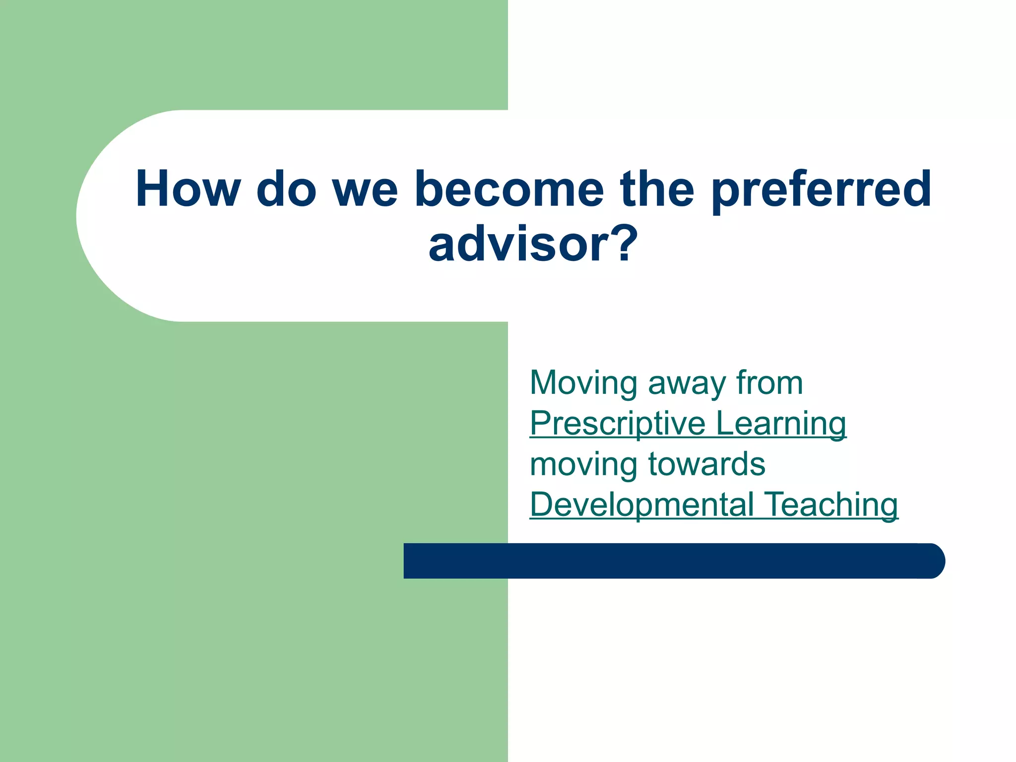 Academic Advising Presentation | PPT