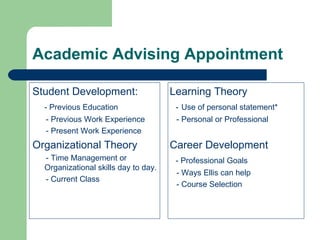 Academic Advising Presentation | PPT