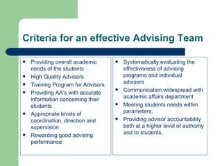 Academic Advising Presentation | PPT