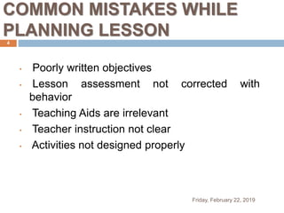Presentation for Lesson Planning | PPTX