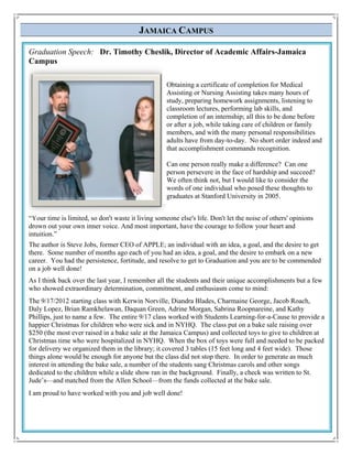 July 2013 Academic Affairs Newsletter | PDF