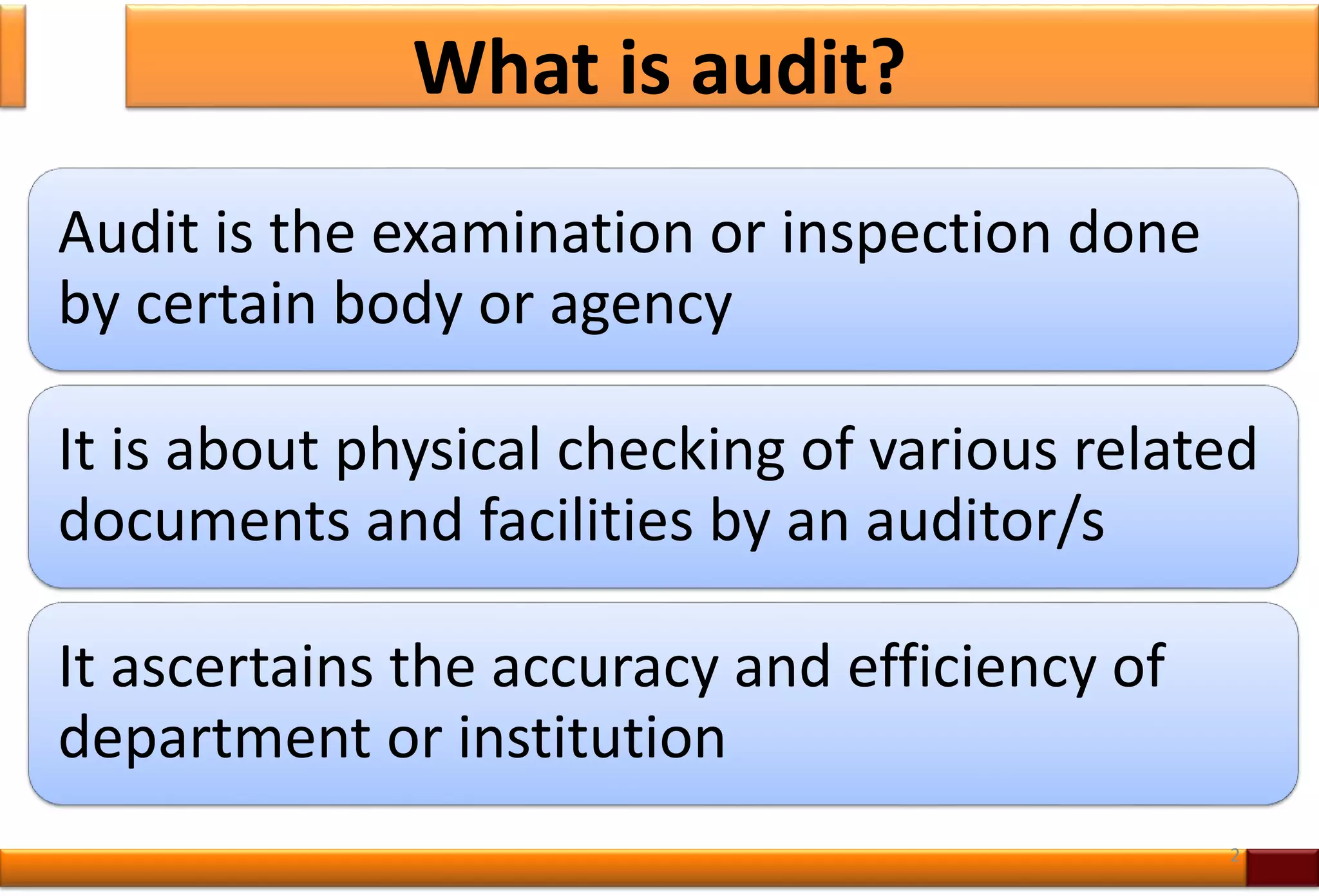 Academic and administrative audit (AAA) | PPTX