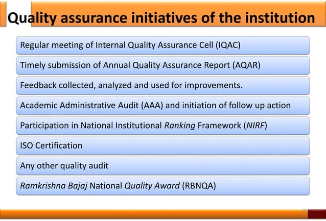 Academic and administrative audit (AAA) | PPTX