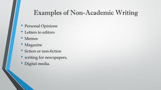 Academic and Non Academic writing by Sohail Ahmed Solangi | PDF
