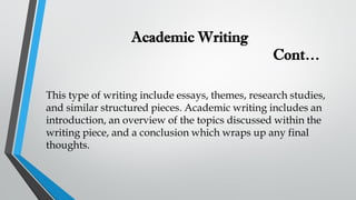 Academic and Non Academic writing by Sohail Ahmed Solangi | PDF