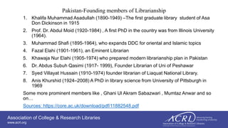 Academic and research libraries in pakistan by Abid Hussain Library ...