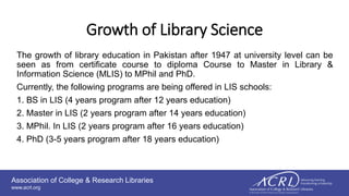Academic and research libraries in pakistan by Abid Hussain Library ...