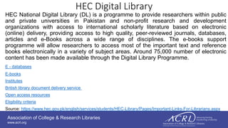 Academic and research libraries in pakistan by Abid Hussain Library ...