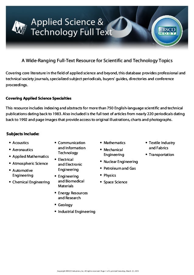 Academic Applied Science technology full text academic-applied-science-technology-full-text