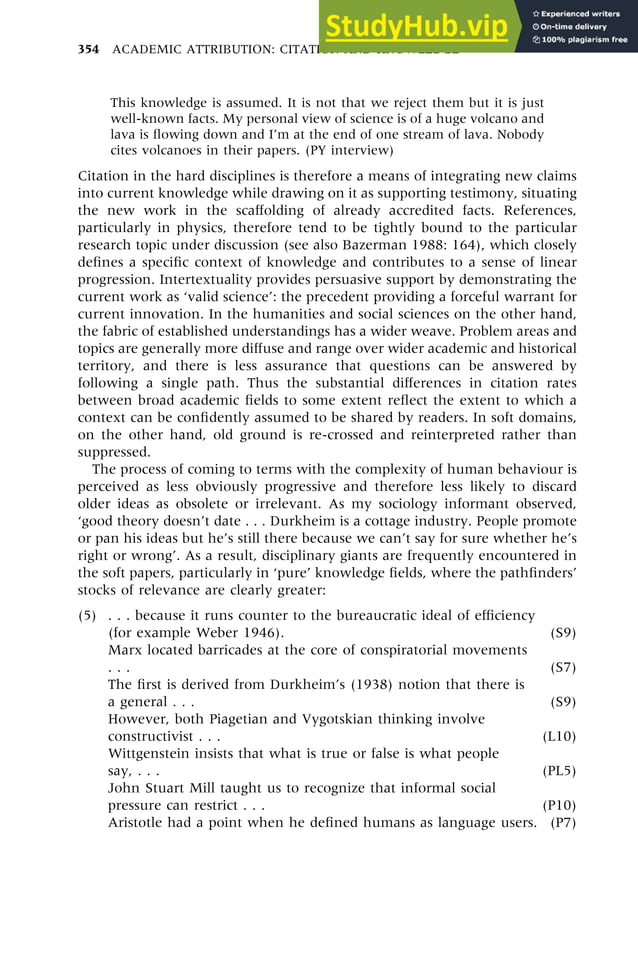 Academic attribution citation and the construction of disciplinary ...