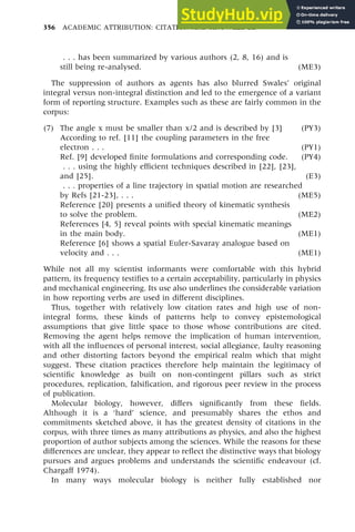 Academic attribution citation and the construction of disciplinary ...