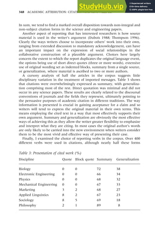 Academic attribution citation and the construction of disciplinary ...