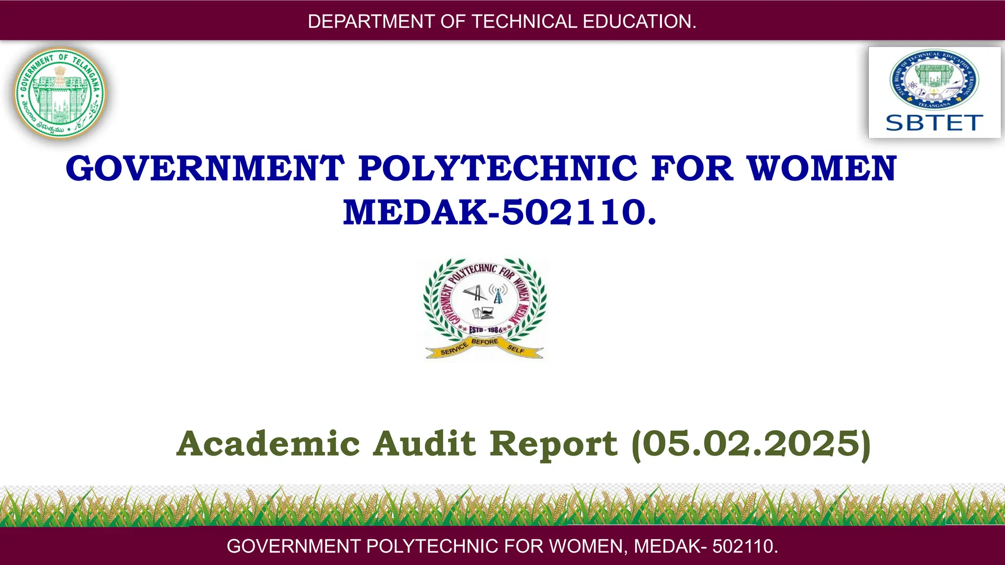 Academic AUDIT file pertaining to GMW MEDAk | PPTX