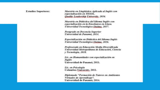 Professor's Academic background | PPTX