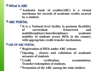 Academic Bank of Credits (ABC) for university.pptx