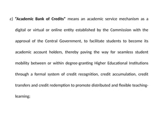 Academic Bank of Credits (ABC) for university.pptx