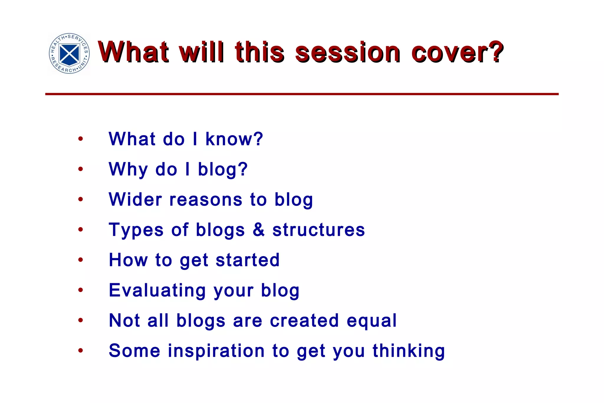 Academic blogging - Why and how? | PPT