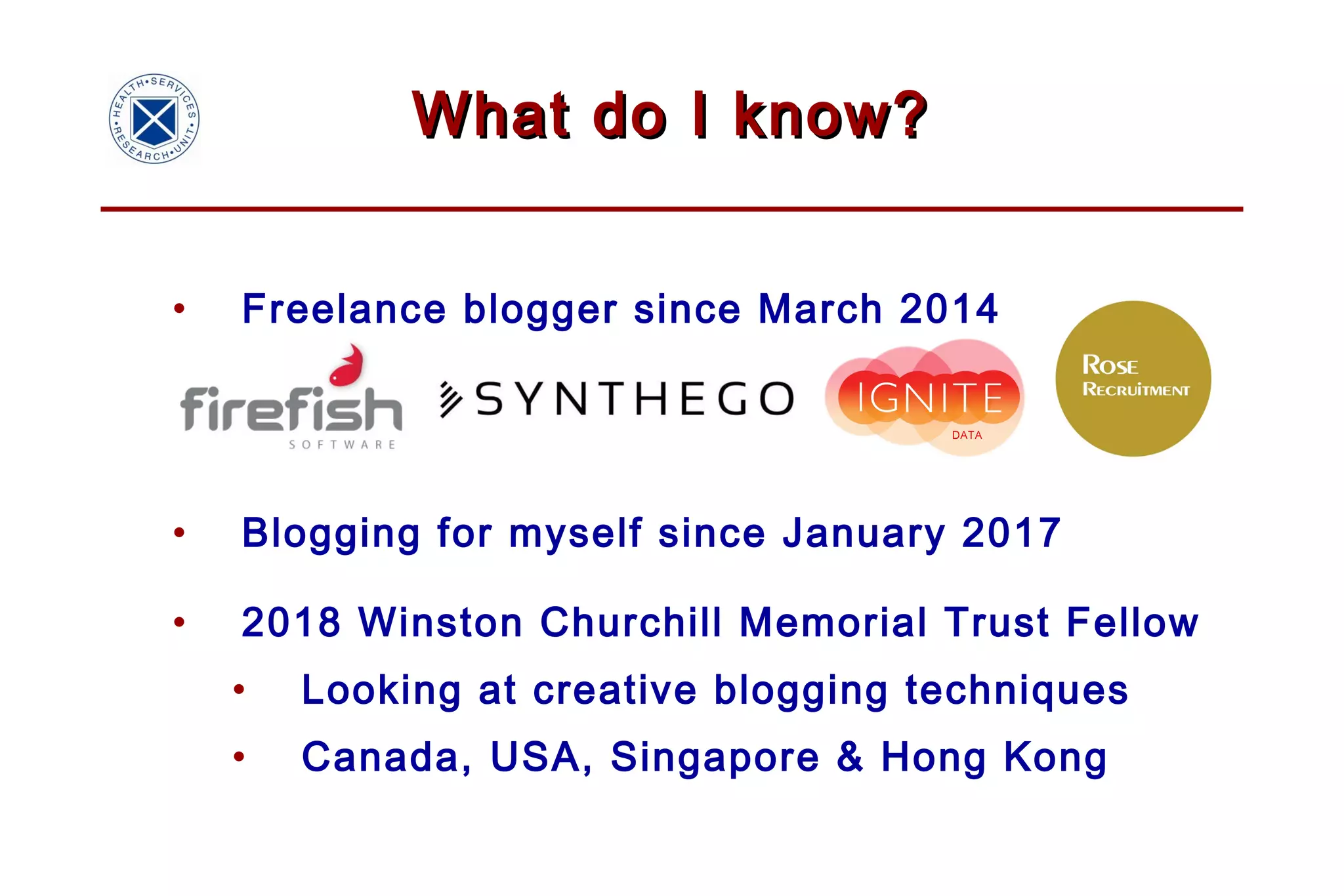 Academic blogging - Why and how? | PPT