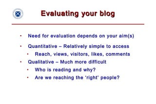 Academic blogging - Why and how? | PPT