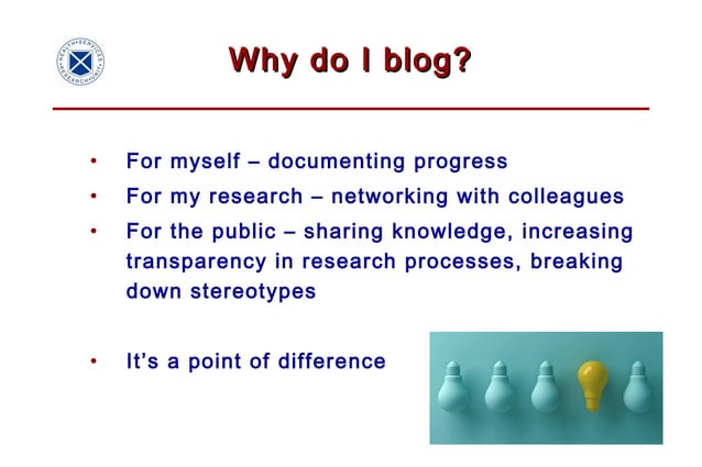 Academic blogging - Why and how? | PPT