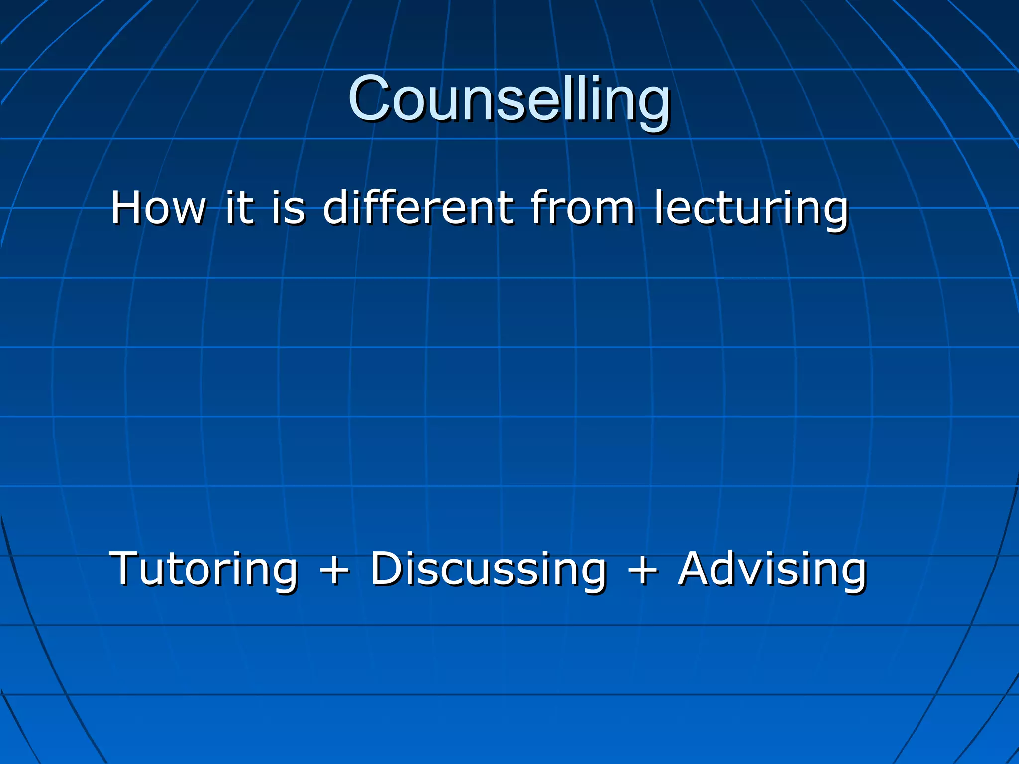 Academic counselling & practical | PPT
