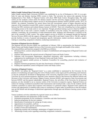 ACADEMIC COUNSELLING SERVICES IN INDIRA GANDHI NATIONAL OPEN UNIVERSITY ...