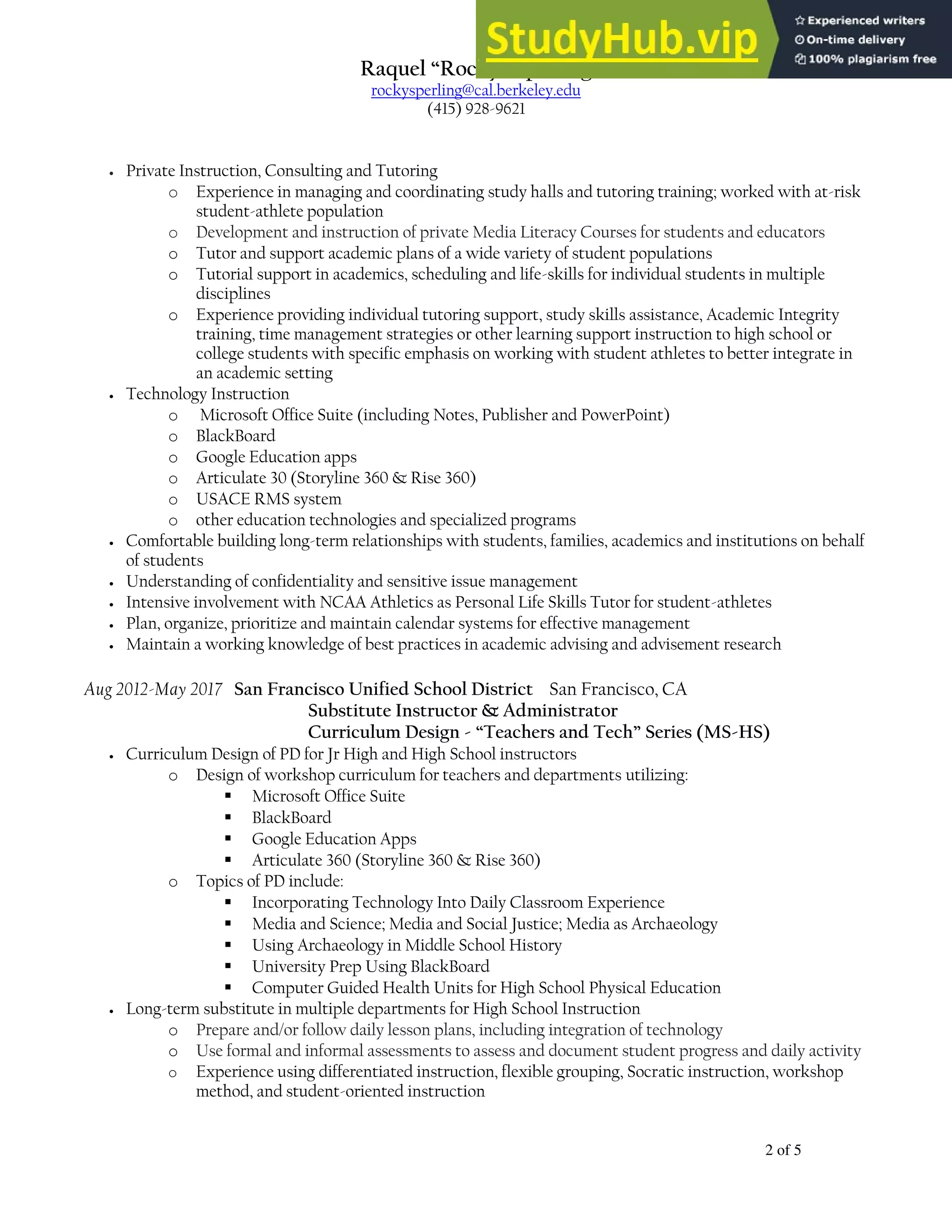 Academic CV | PDF