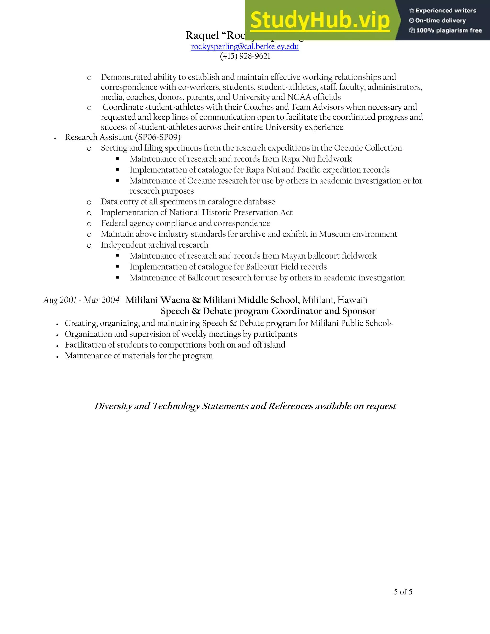 Academic CV | PDF