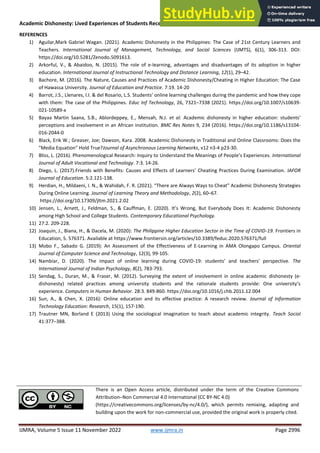 Academic Dishonesty Lived Experiences Of Students Receiving Services From Online Academic ...