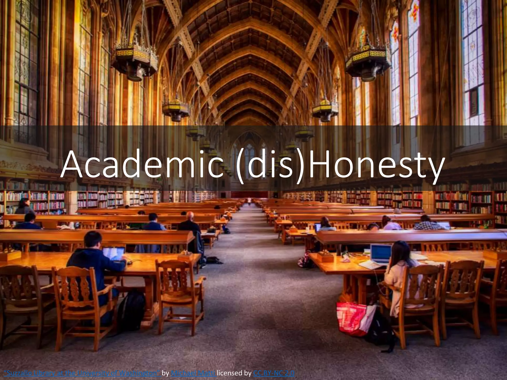 Academic (dis)Honesty and Plagiarism | PPTX