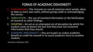 Academic dishonesty presentation | PPTX