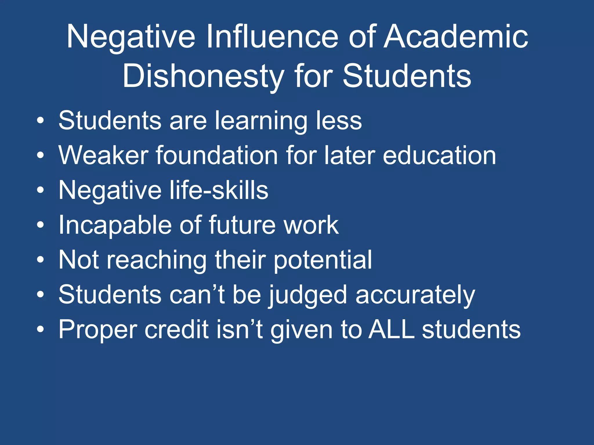 Academic Cheating in the Classroom | PPSX