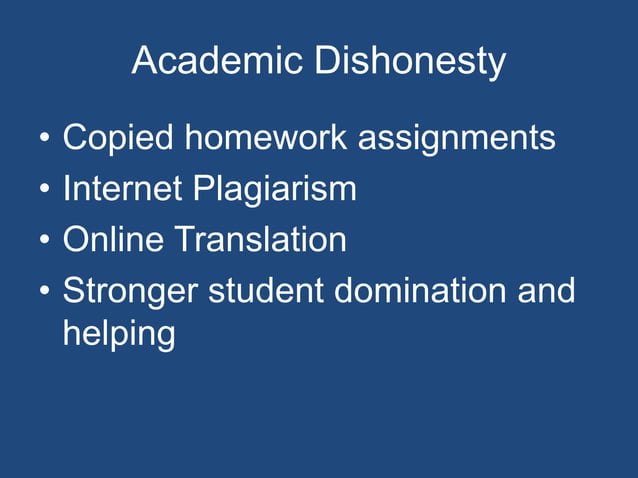 Academic Cheating in the Classroom | PPSX