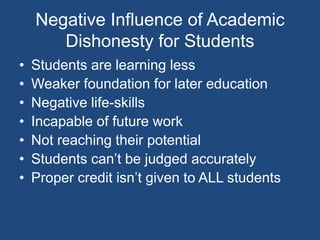 Academic Cheating in the Classroom | PPSX