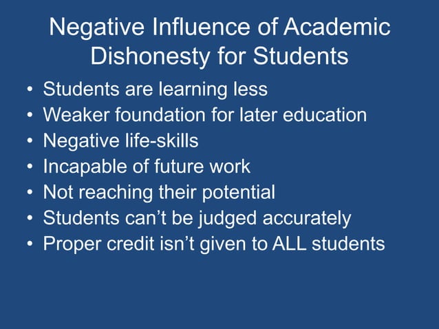 Academic Cheating in the Classroom | PPSX