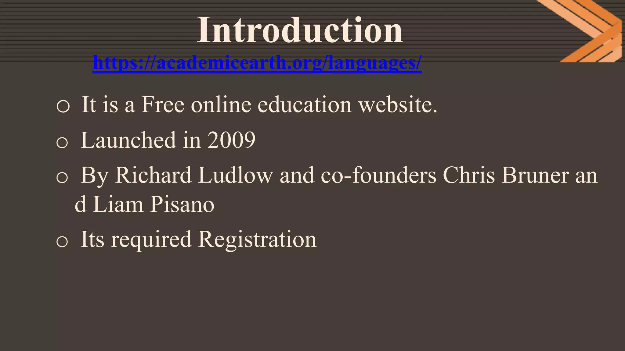 Academic Earth online courses | PPTX