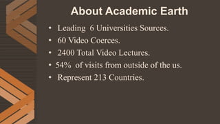 Academic Earth online courses | PPT