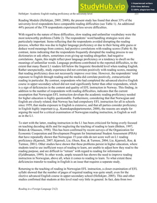 Academic English Reading Proficiency At The University Level A ...