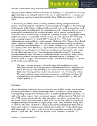 Academic English Reading Proficiency At The University Level A ...