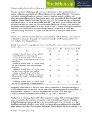 Academic English Reading Proficiency At The University Level A ...