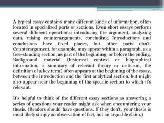 Academic essay | PPT