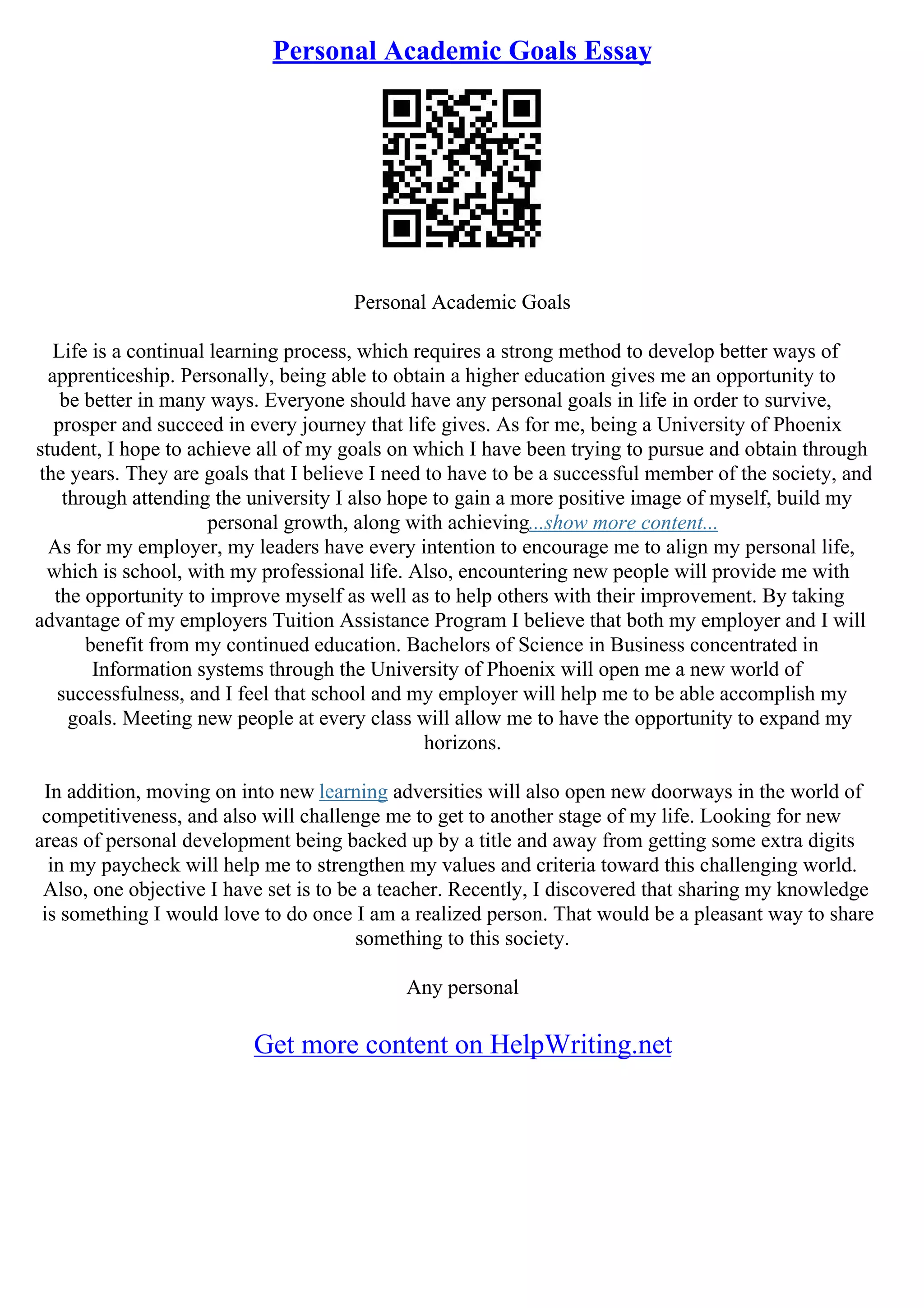 Academic Essay Sample | PDF