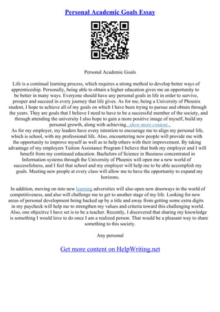 Academic Essay Sample | PDF