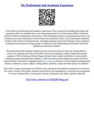 Academic Essay Sample | PDF