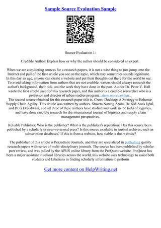 Academic Essay Sample | PDF