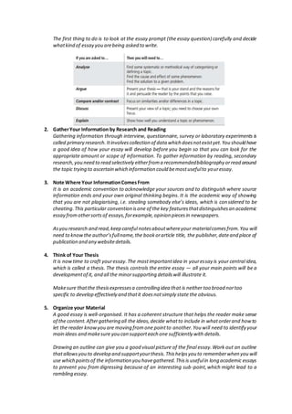 Academic essay topic outline | DOCX