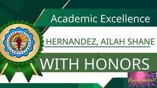 academic excellence awardees power point presentation | PPTX