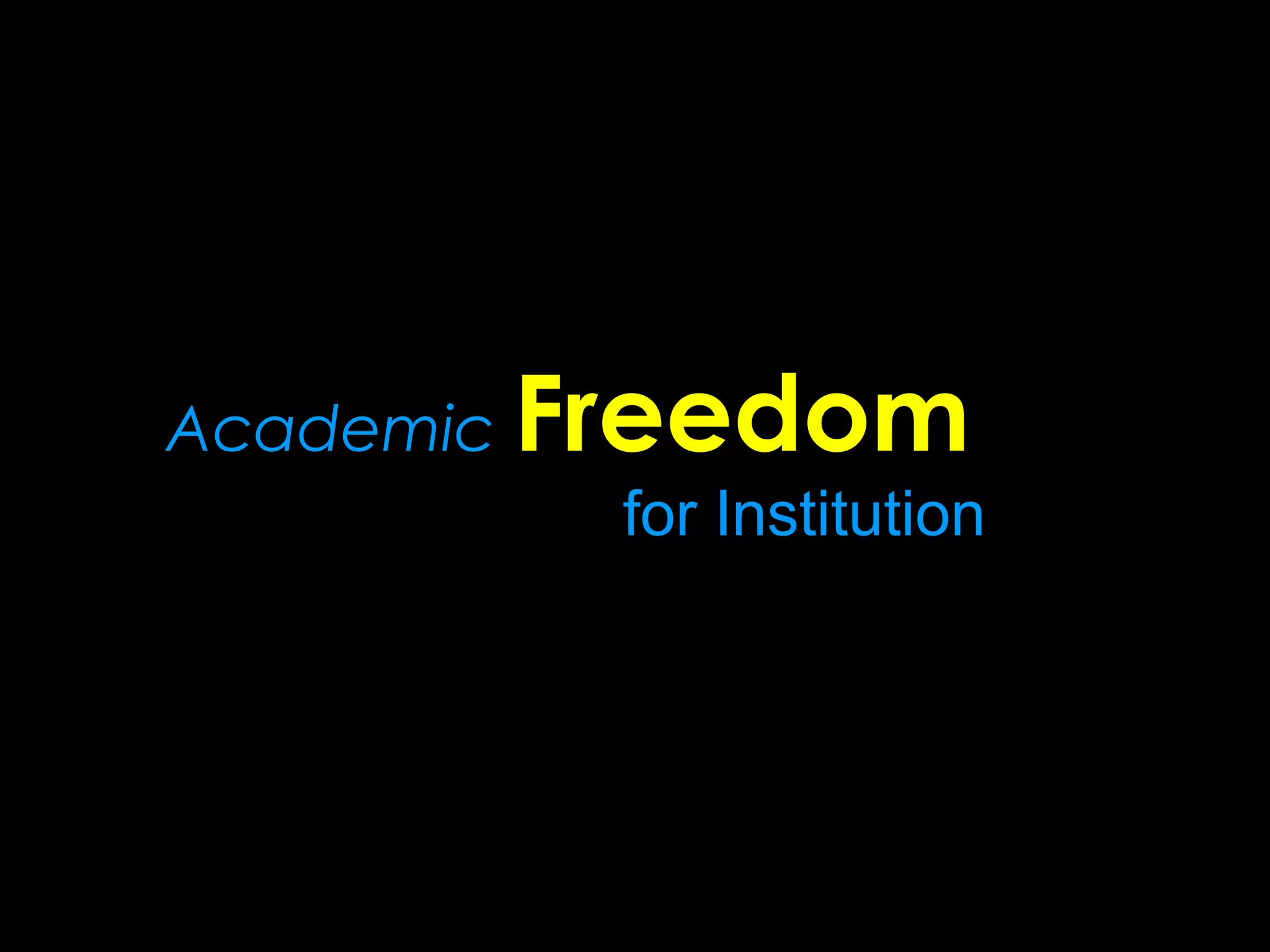 Academic Freedom | PPT